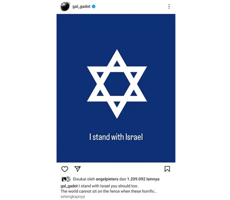 Israel Berikan Penghargaan kepada Gal Gadot karena Dukung Genosida di ...